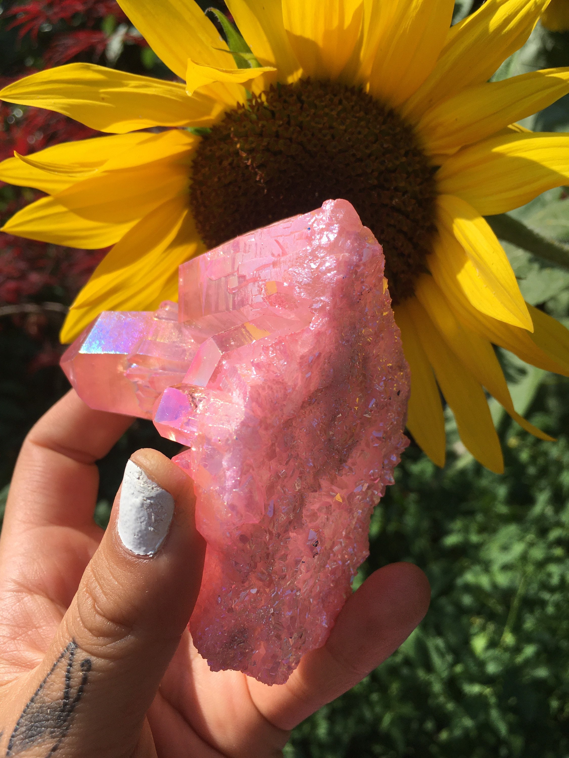 Pink Angel Aura Quartz Cluster - Heart Chakra Activator - Etsy
