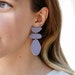 Large Abstract Statement Earrings / Polymer Clay / Organic Shapes ...