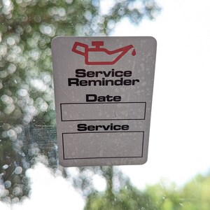 Mechanic - Oil Change - Brake Service - Auto Tech - Reminder - Sticker ...
