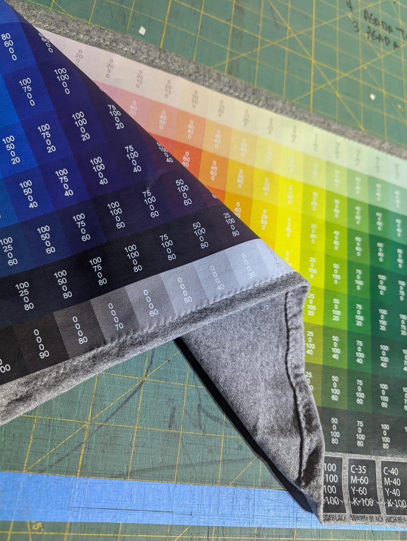 A4 - Printable CMYK Color Chart With Black - DTG - DTF - Printing - Htv ...