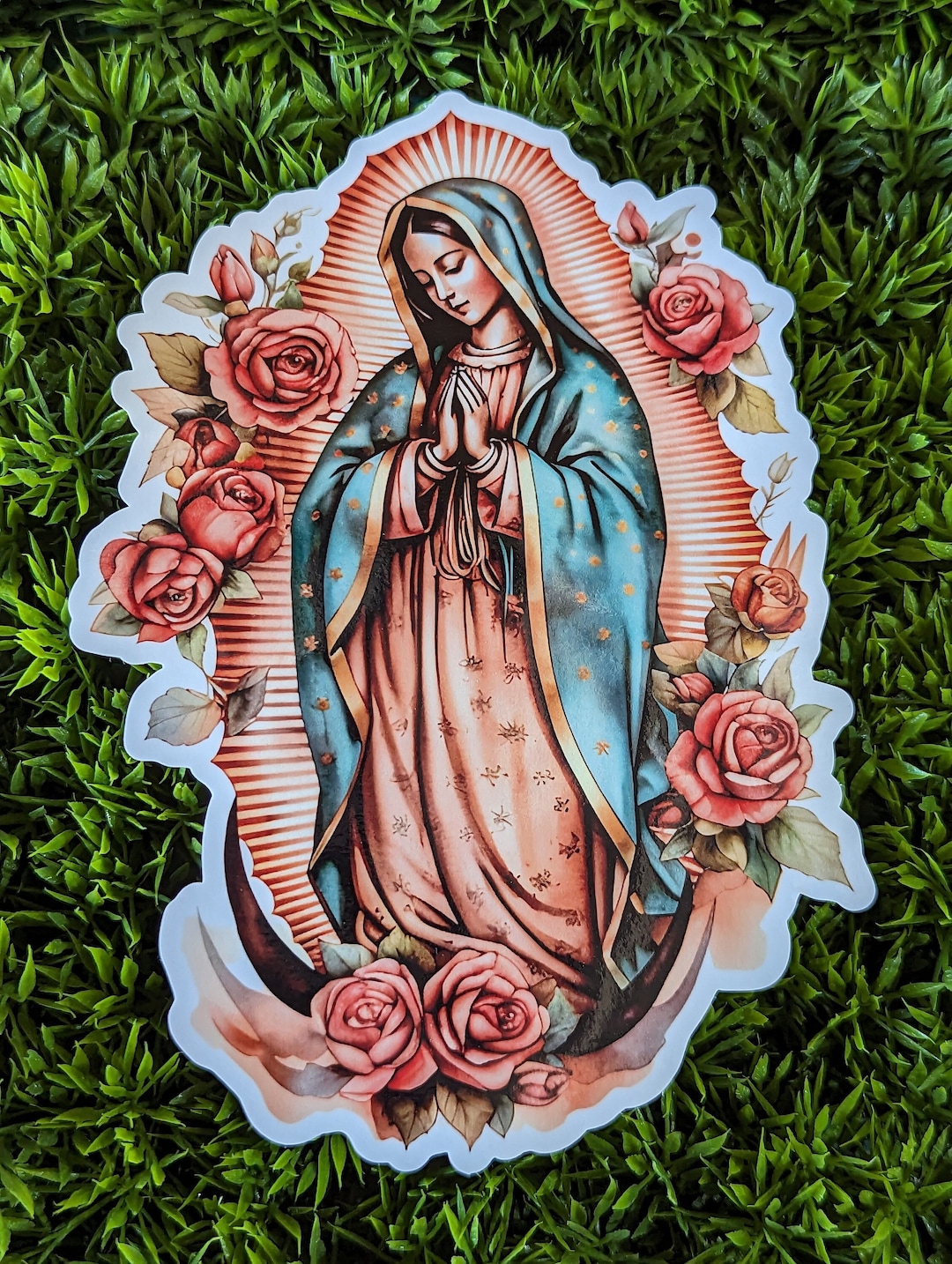 Virgin Mary - Guadalupe - Sticker - Decal - Waterproof - Etsy