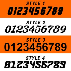 Race Car - Number Plate - Drift - Track Day - Decal - Permanent - 10 X ...