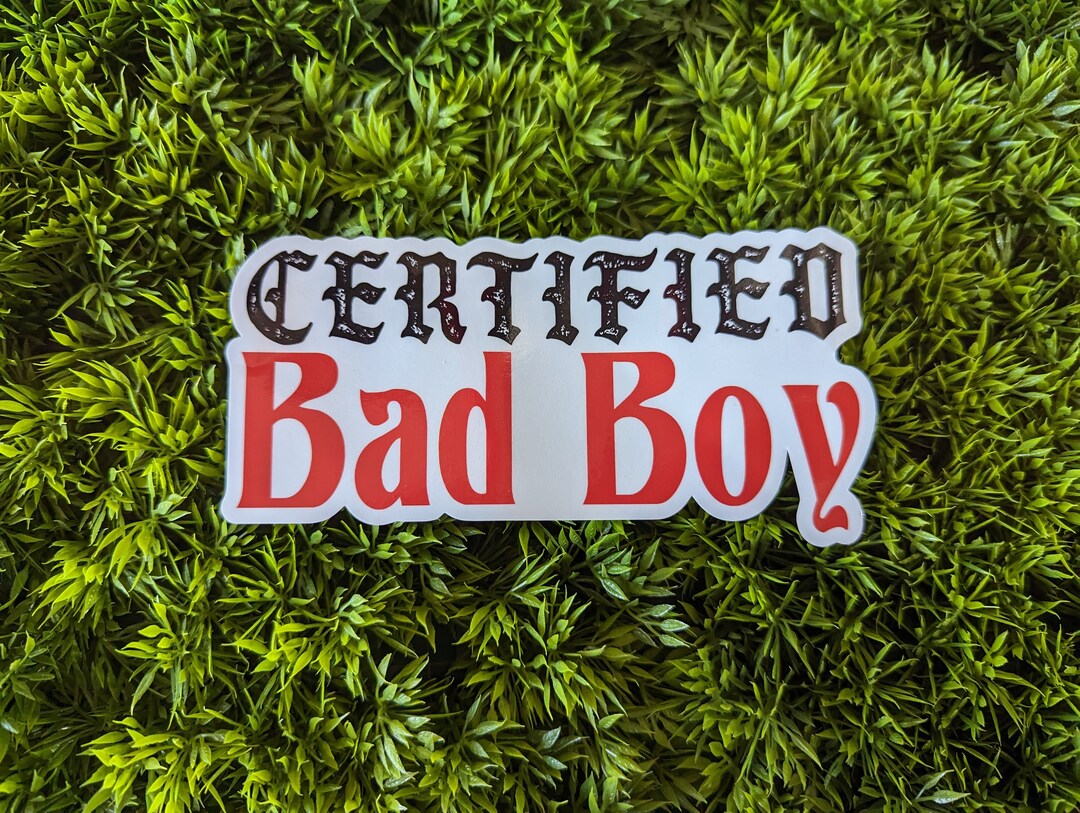 Certified Bad Boy - Funny - Sticker - Decal - Etsy