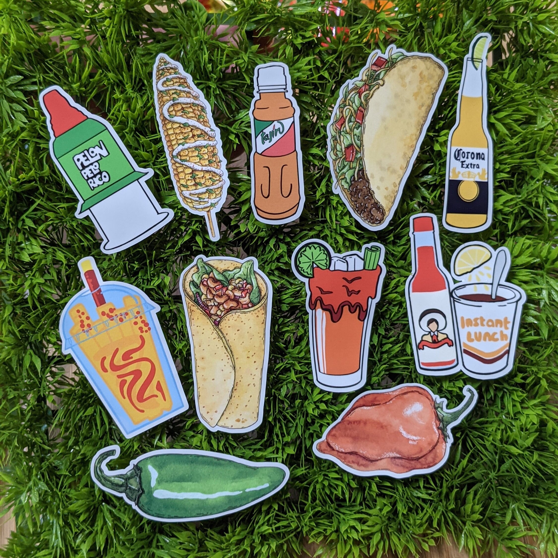 Mexican Snacks Sticker Pack - Etsy