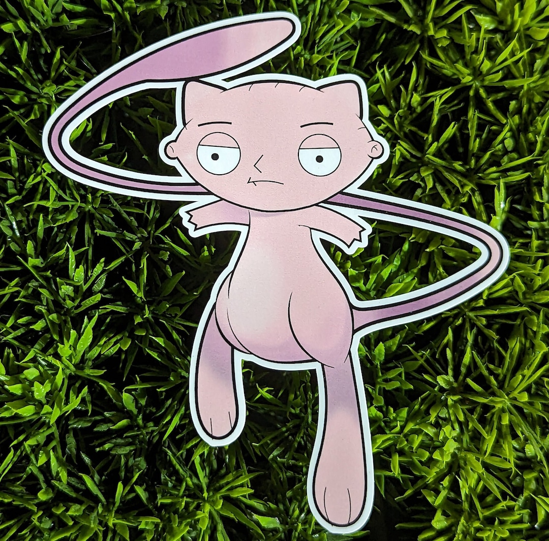Mewie Sticker Stewie Mew Funny Decal - Etsy