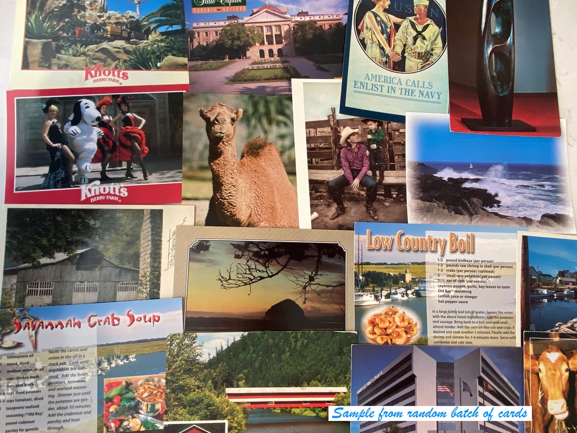 25 BLANK Postcards for Postcrossing 1980s-2000s - Etsy