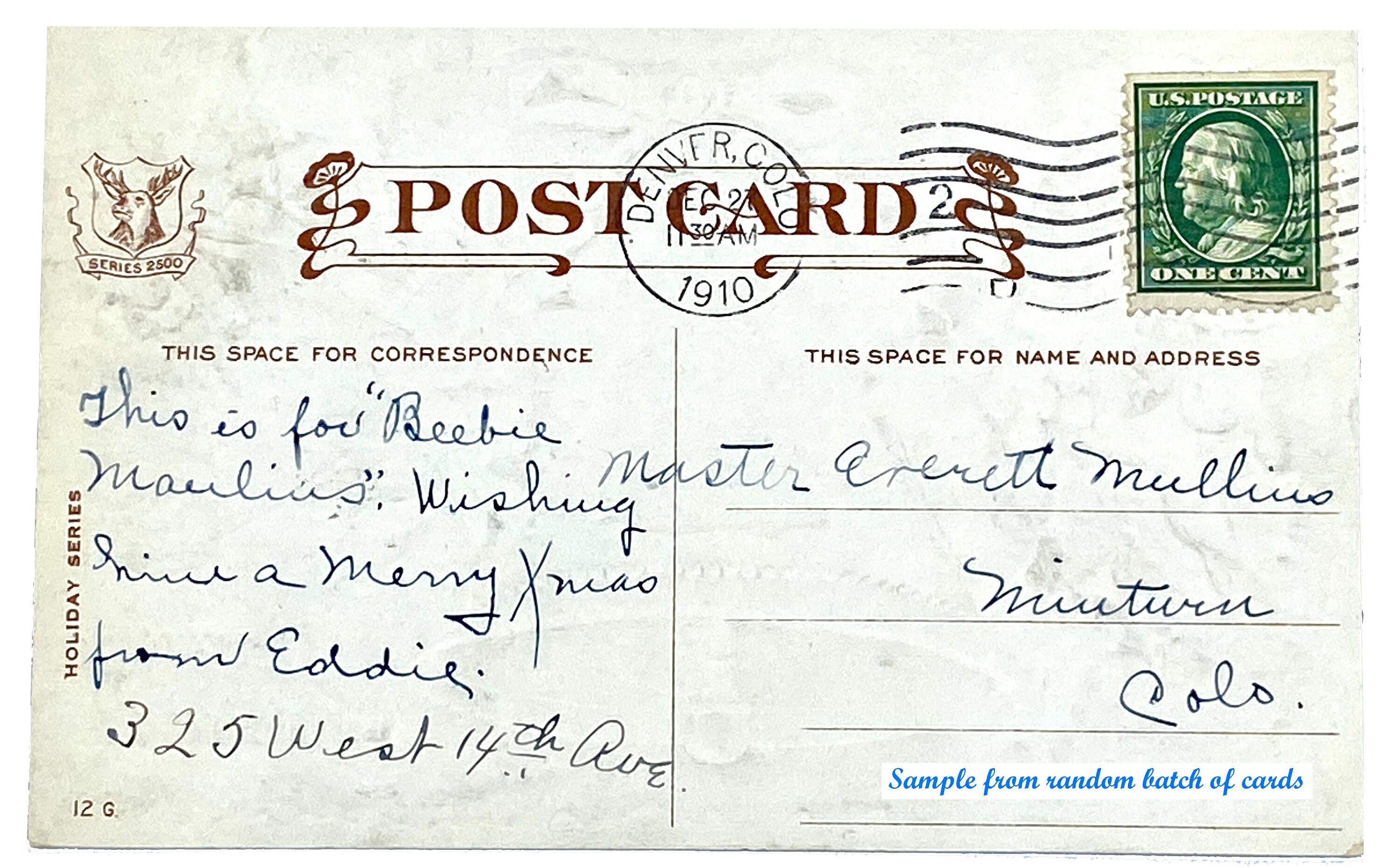 Vintage POSTMARKED Postcards 1900s-1950s - Etsy