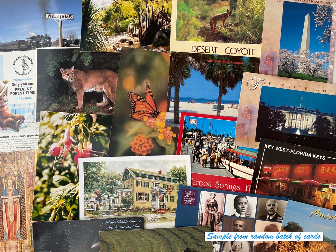 25 BLANK Postcards for Postcrossing! (1980s-2000s) - Etsy