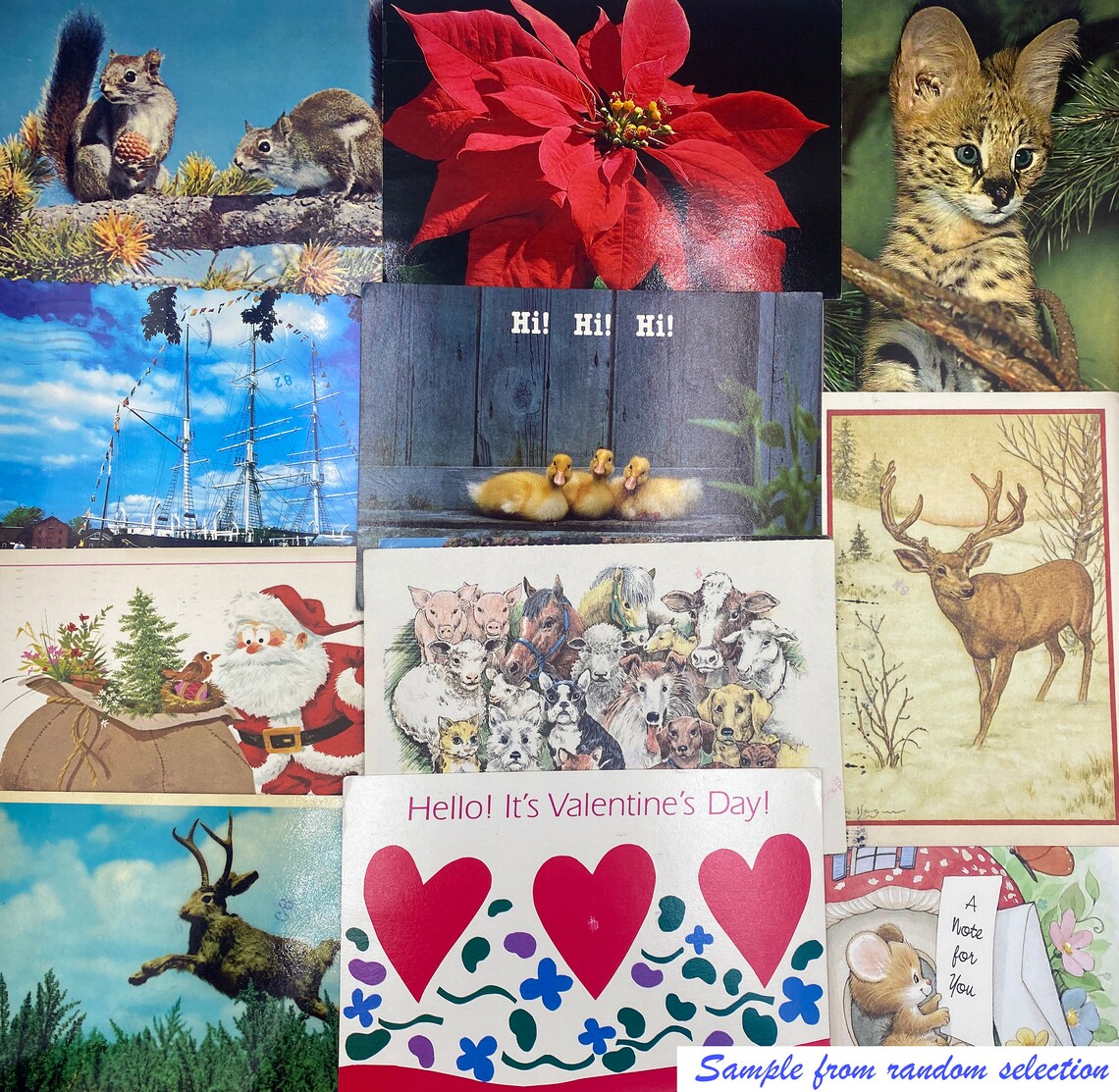 500 POSTMARKED Postcards 1980s-2000s - Etsy