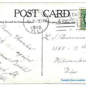 Vintage POSTMARKED Postcards (1900s-1950s) - Etsy