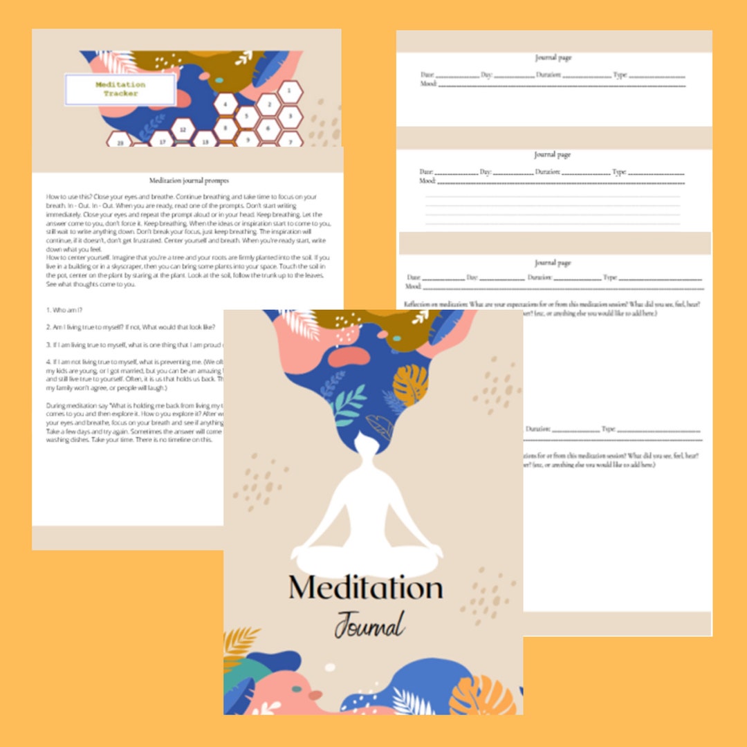 Meditation Journal Printable I Digital Download - Etsy