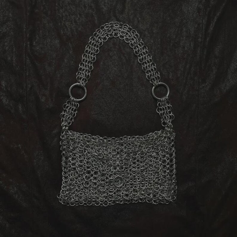 CHAINMAIL BAG - Large Rings - Etsy