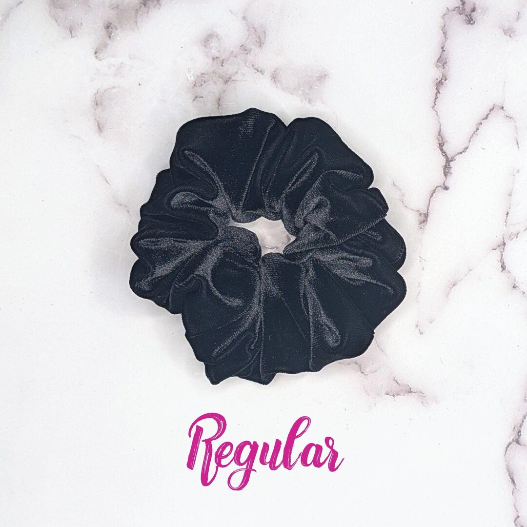 Black Velvet Hair Scrunchie - the Most Luxurious Hair Scrunchie You ...