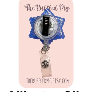 Snowflake Badge Reel: Lanyard, Clip, Nurse, Teacher Lanyard, Cute ...