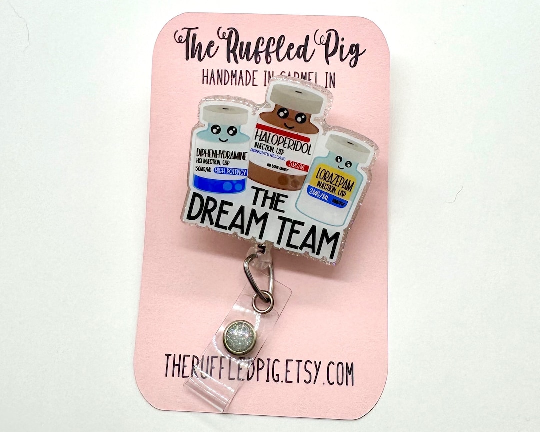 The Dream Team Retractable Badge Reel - Clip - Lanyard - Carabiner ...
