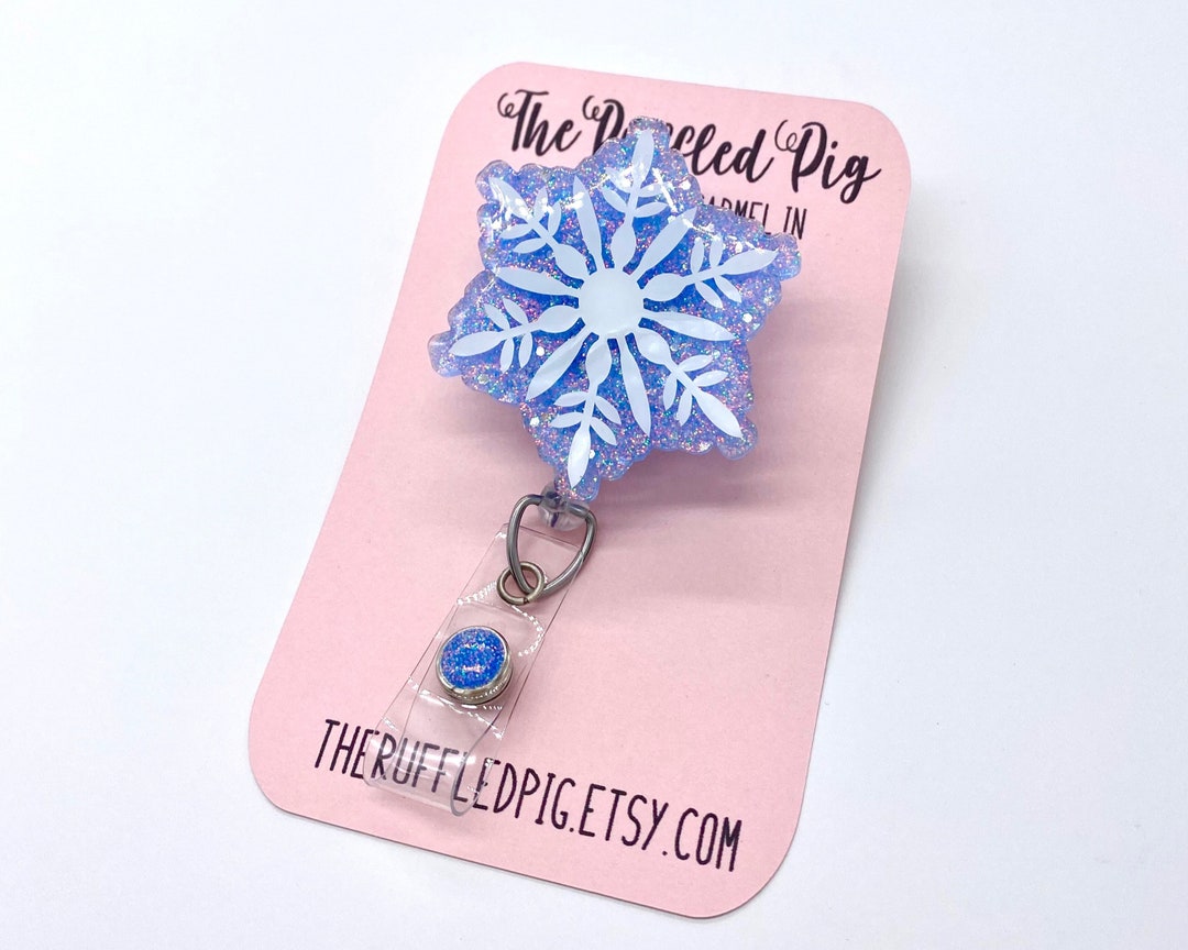 Snowflake Badge Reel for Physical Therapy, Cute Christmas Gifts for ...