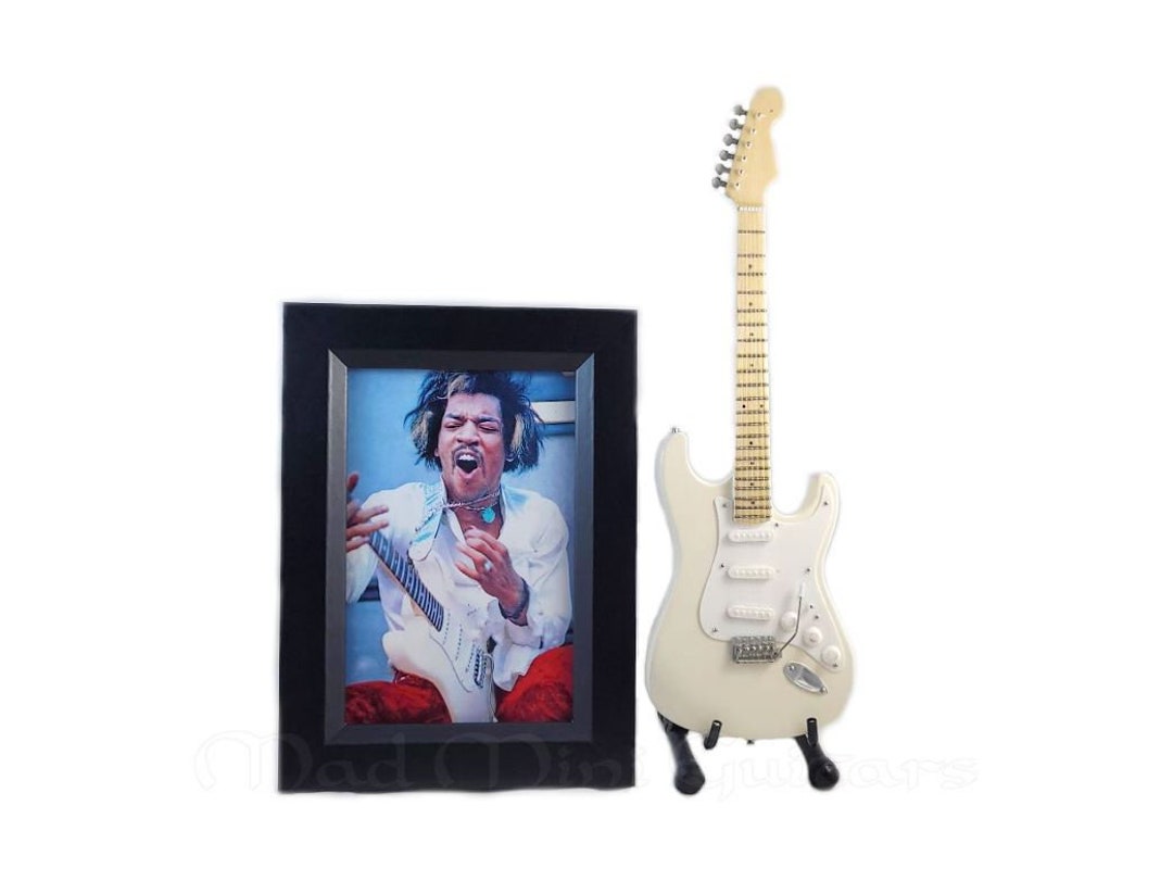 Miniature Guitar JIMI HENDRIX With Stand Photo Frame 6X4 WOODSTOCK - Etsy