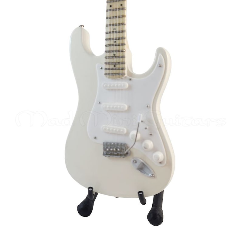 JIMI HENDRIX Miniature Guitar | Stand Included | Creamy Woodstock 1969 ...
