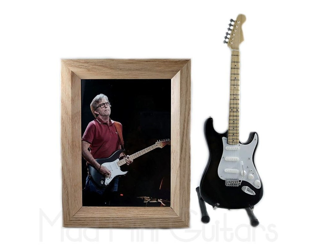 Miniature Guitar ERIC CLAPTON With Stand + Photo + Frame 5X7 - Etsy