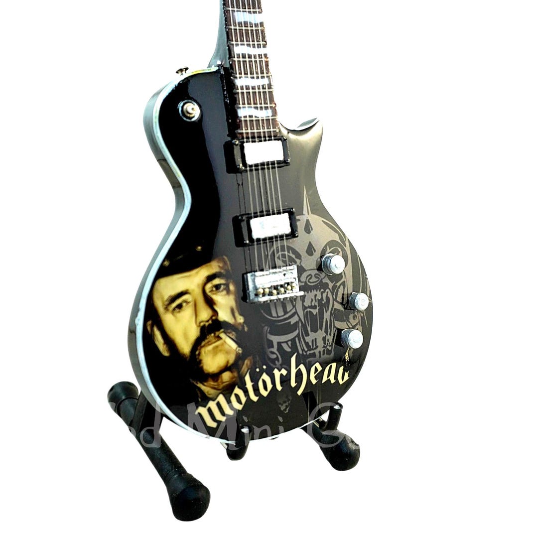 Miniature Guitar MOTORHEAD With Stand - LEMMY KILMISTER - Etsy