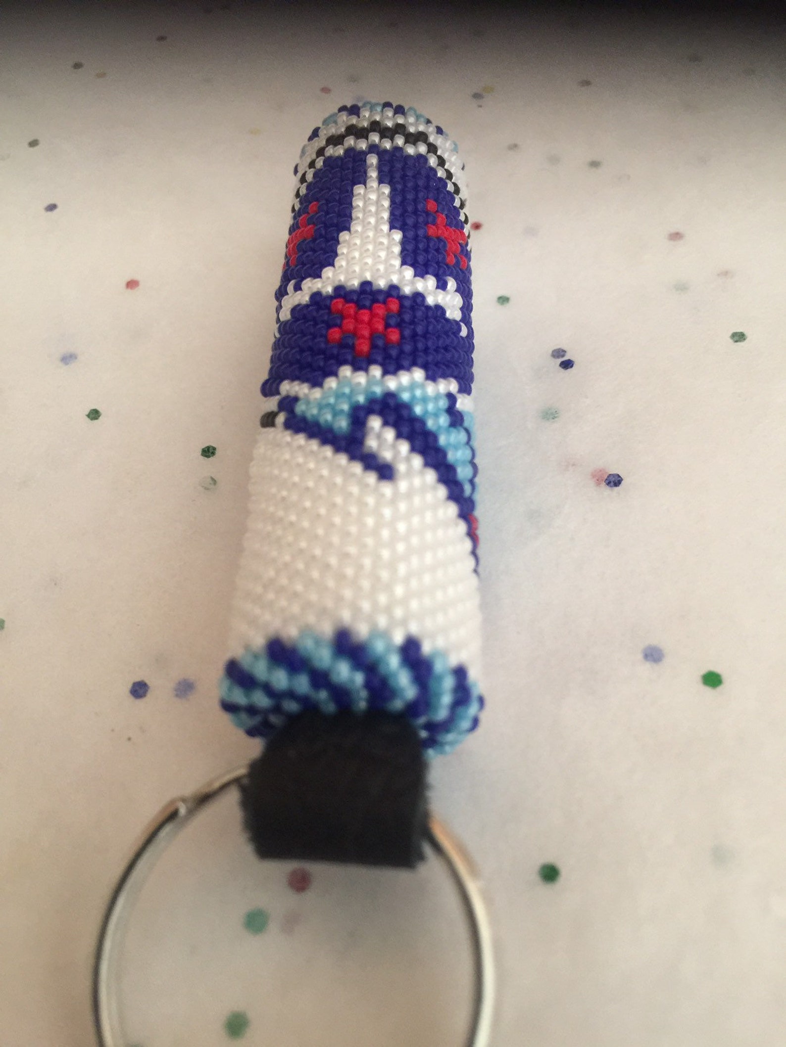 Tennessee Titans Hands Beaded Keychain. Nfl Titans Handmade | Etsy