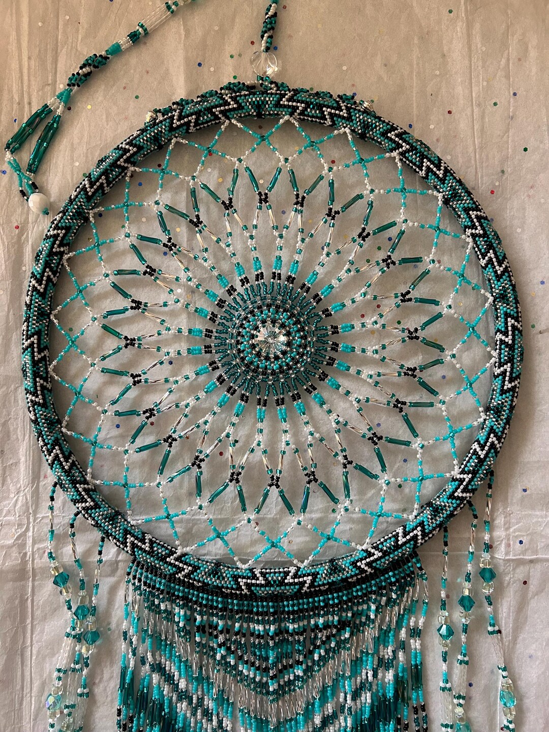 Indigenous Made! Large Specialty Designer Dreamcatcher With Crystal ...