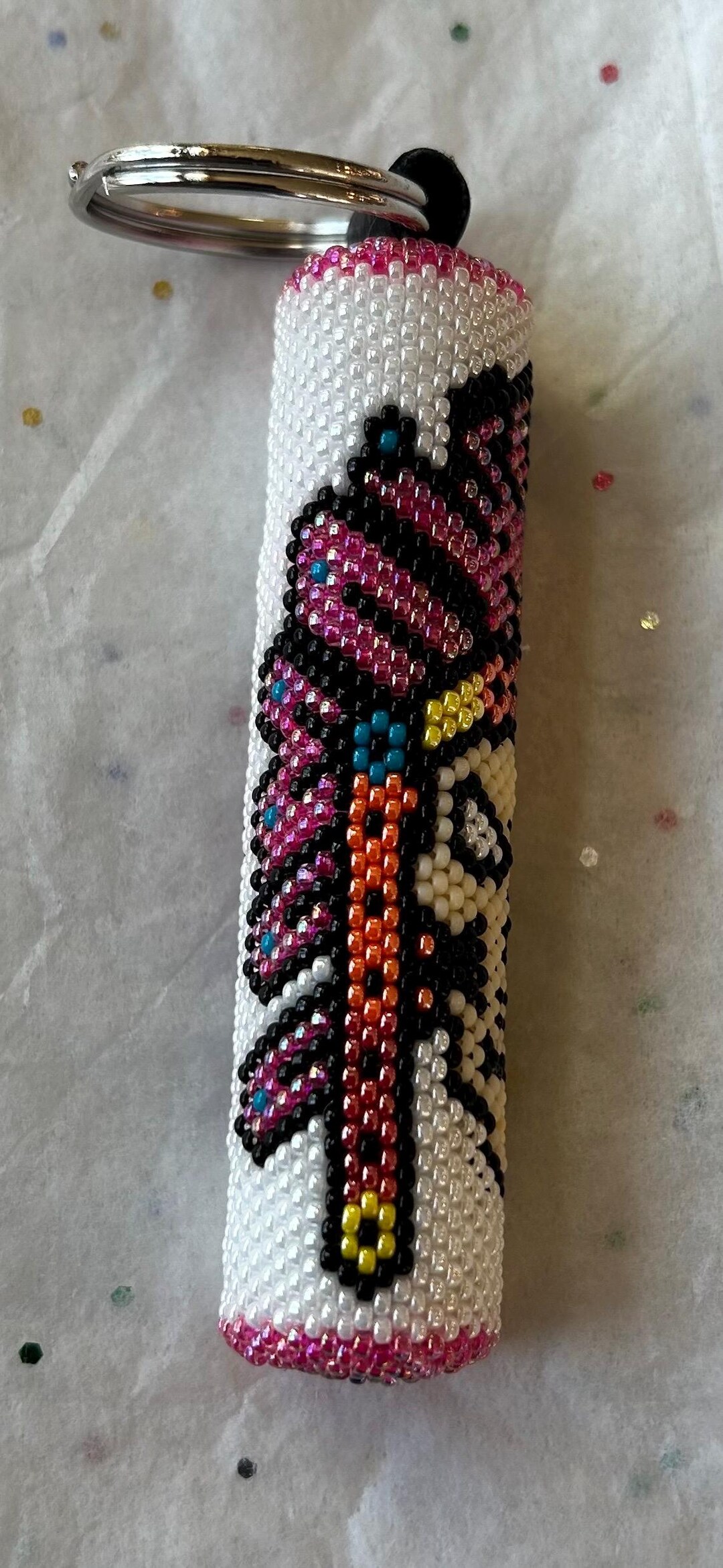 Native Hand Beaded Keychains. Native American Designer Keychain ...