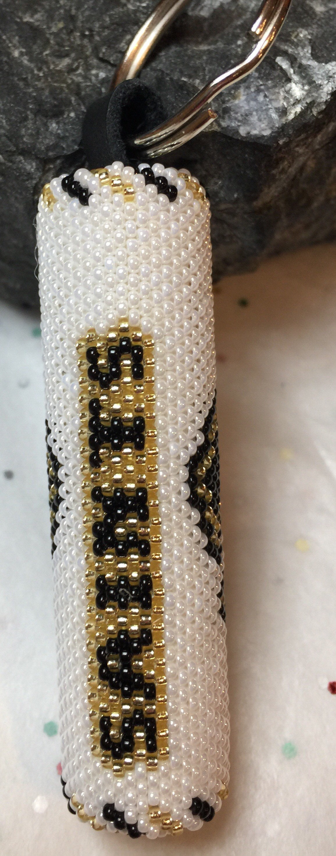 New Orleans Saints Hand Beaded Keychain. NFL New Orleans - Etsy