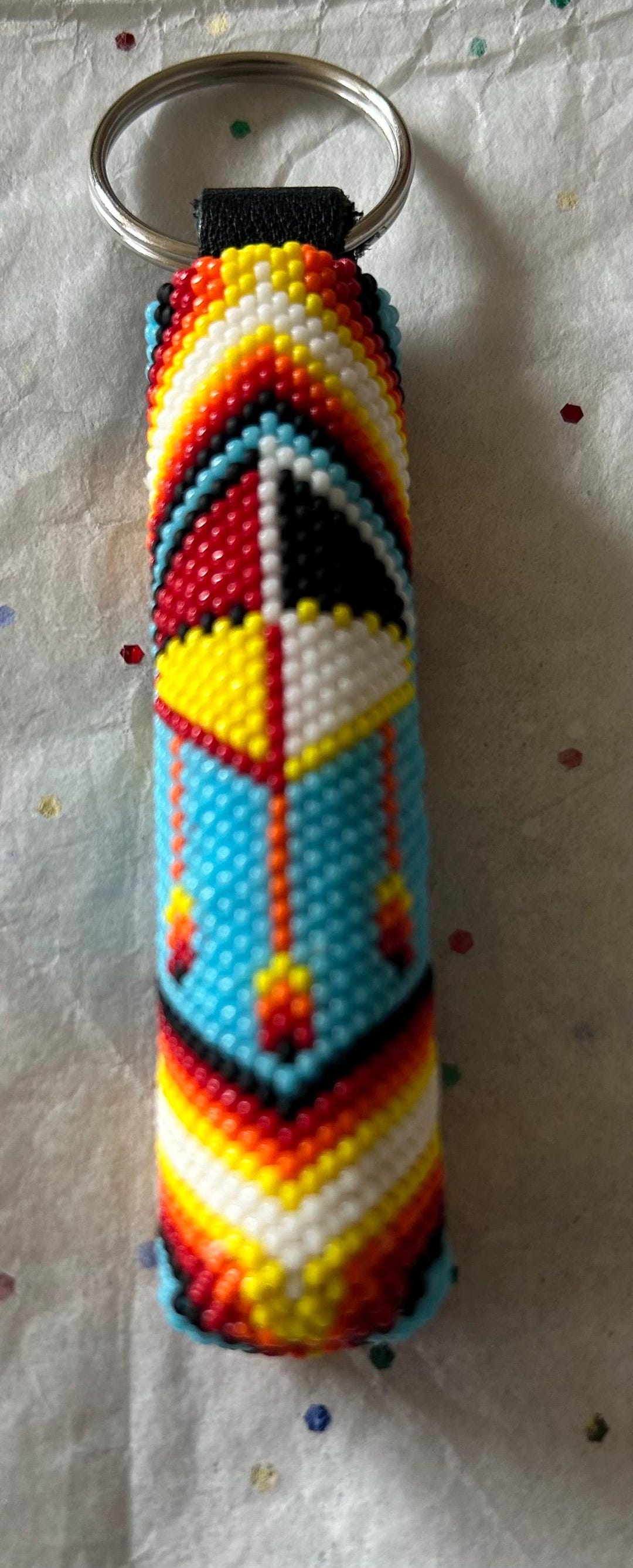 Native Hand Beaded Keychains. Native American Designer Keychain ...