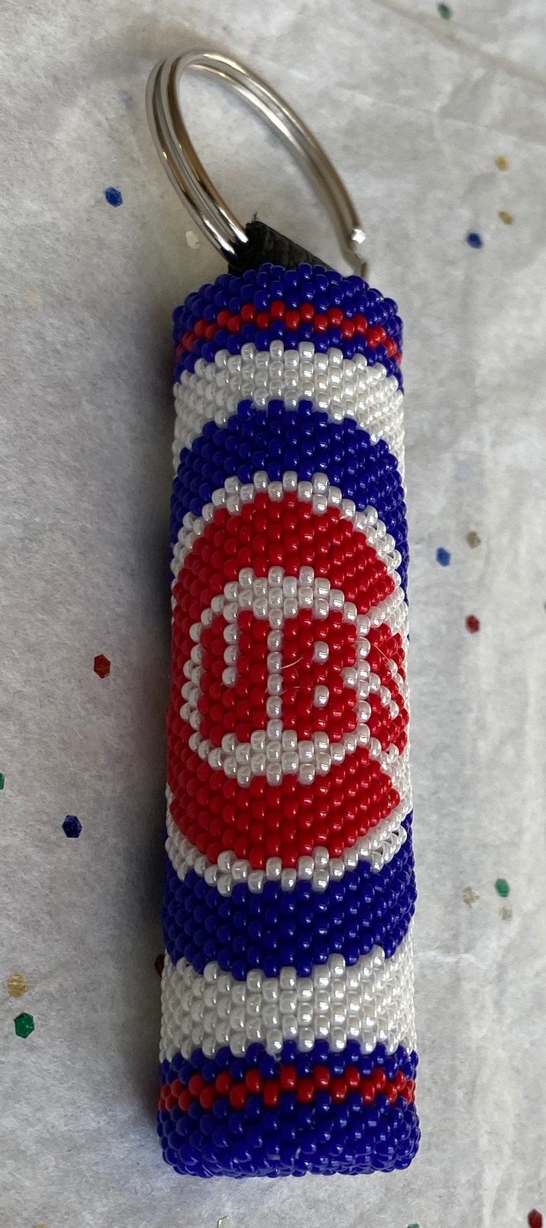 Specialty Designer Hand Beaded Chicago Cubs Baseball Keychain - Etsy