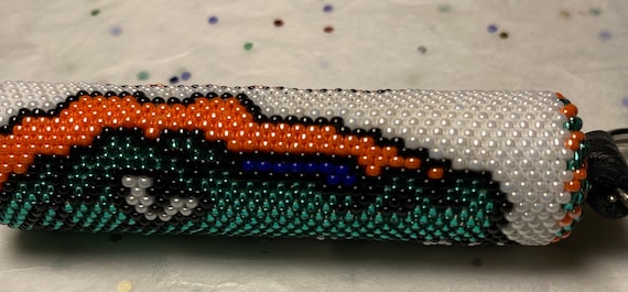 Hand beaded Florida Gators keychain. Gators keychain. Gators | Etsy