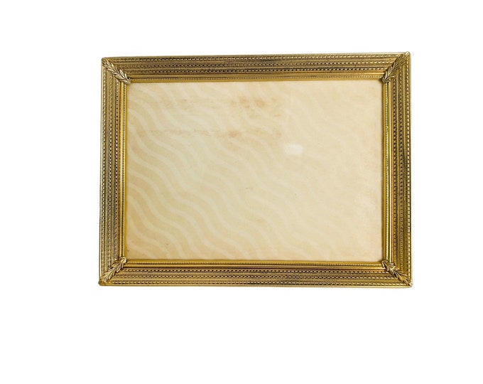 Vintage Gold Metal Rectangular 5"x 7" Landscape Photo Frame - Etsy