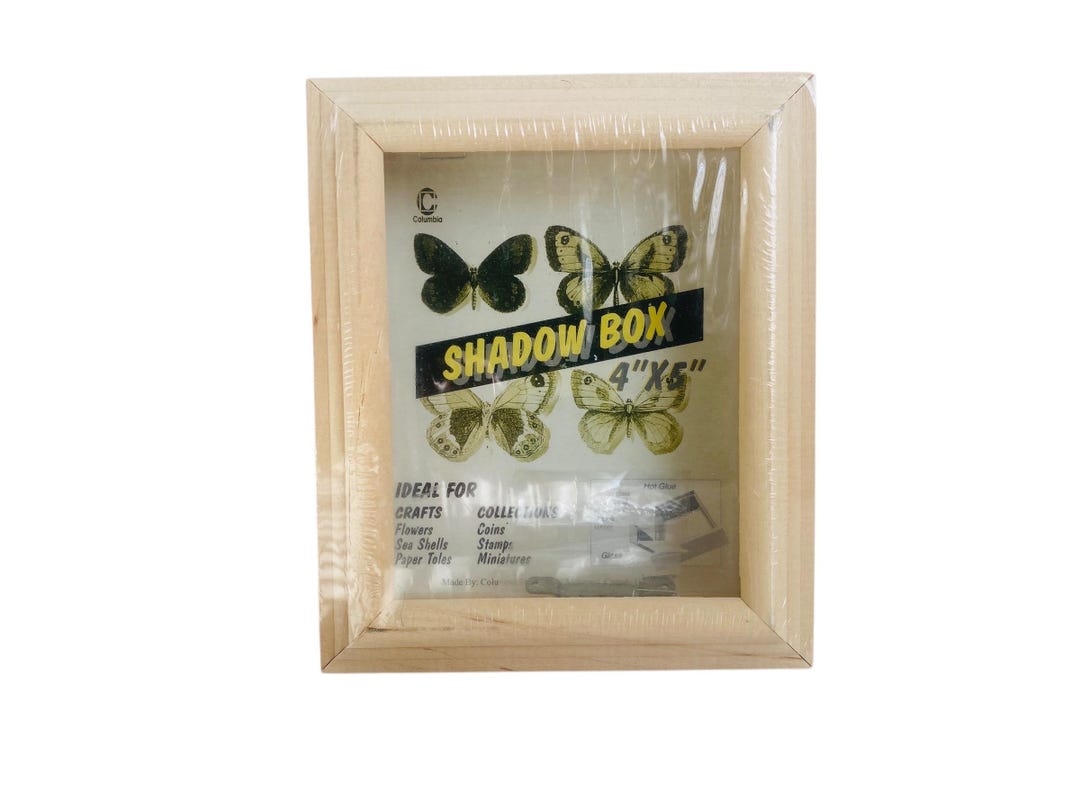Shadow Box Unfinished Wood Frame 4x5 Vintage New Stock Crafting ...
