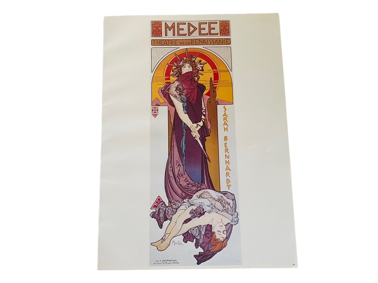 Alphonse Mucha Sarah Bernhardt Medee