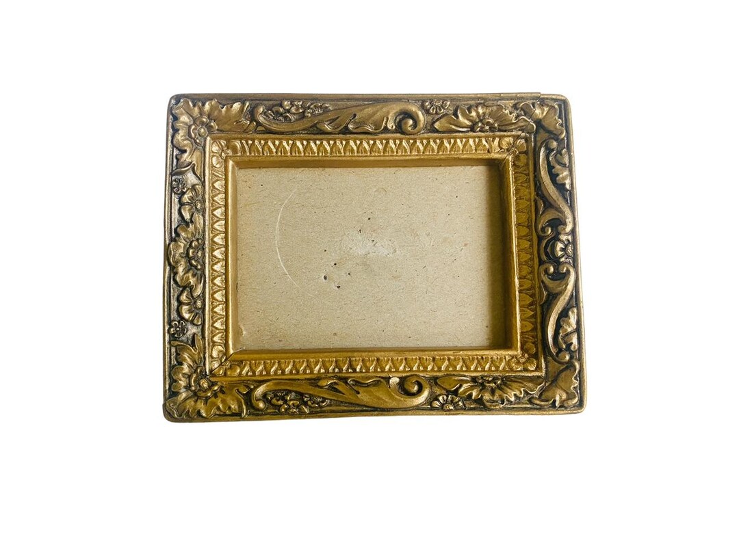 Vintage Decorative Gold 3 X 4" Photo Frame, Crafting Projects - Etsy