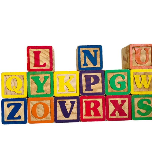 Vintage Baby Blocks - Etsy