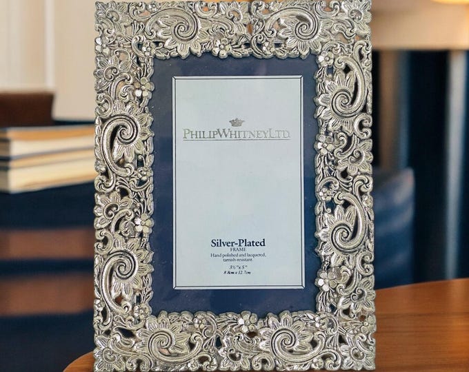 Philip Whitney Silver Plated Scroll Tarnish-resistant 3 1/2" X 5" Photo ...