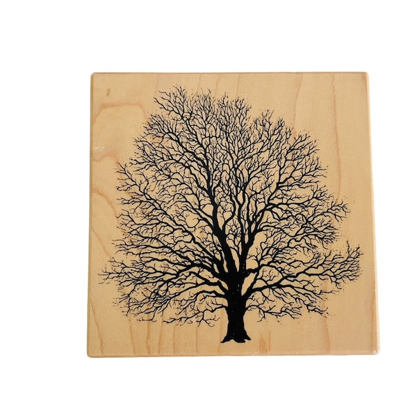 Tree Rubber Stamp - Etsy