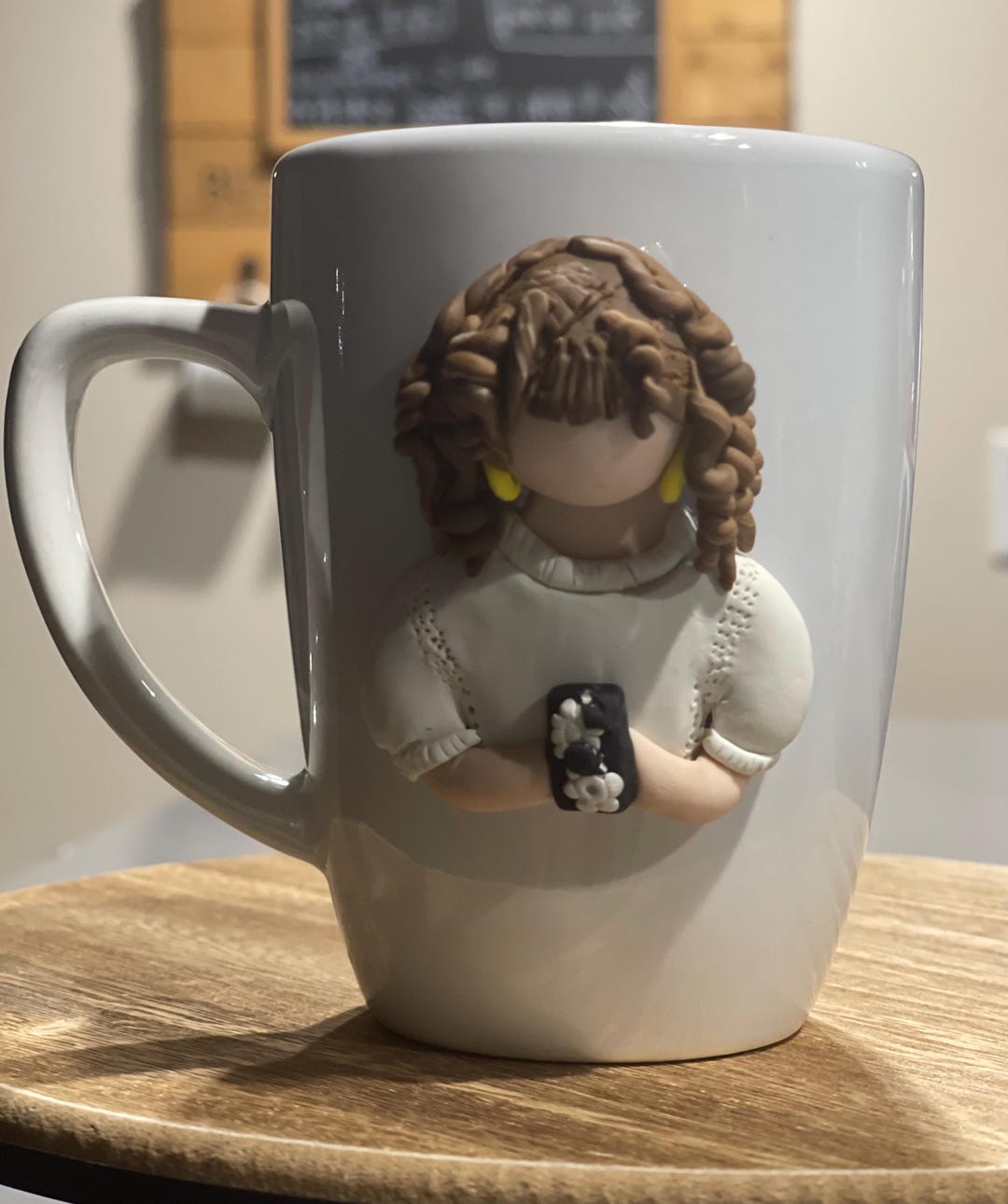 Look a Like look Like Me Faceless Doll on a Ceramic Mug, 3D Figure ...