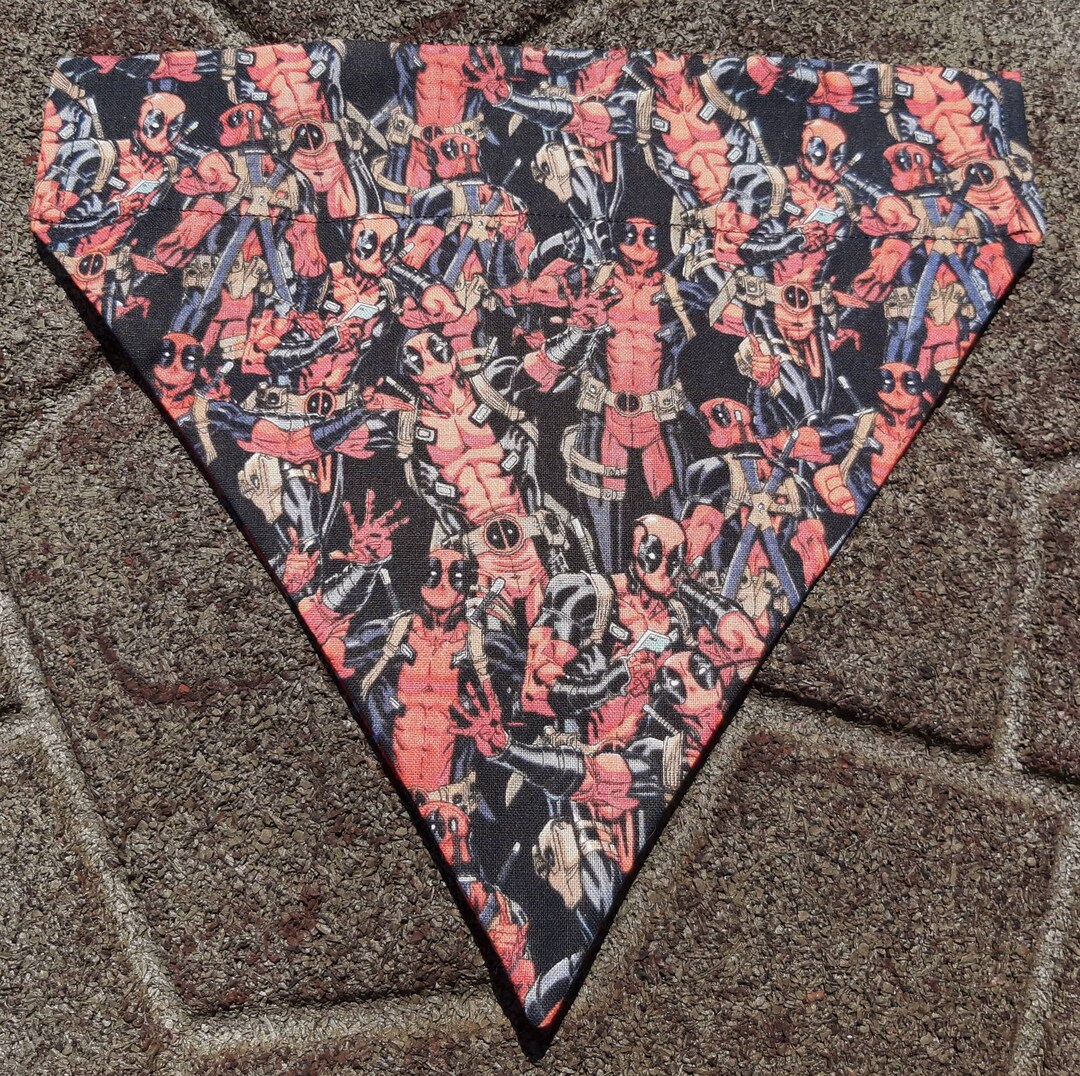 Reversible Marvel Deadpool Bandana - Etsy