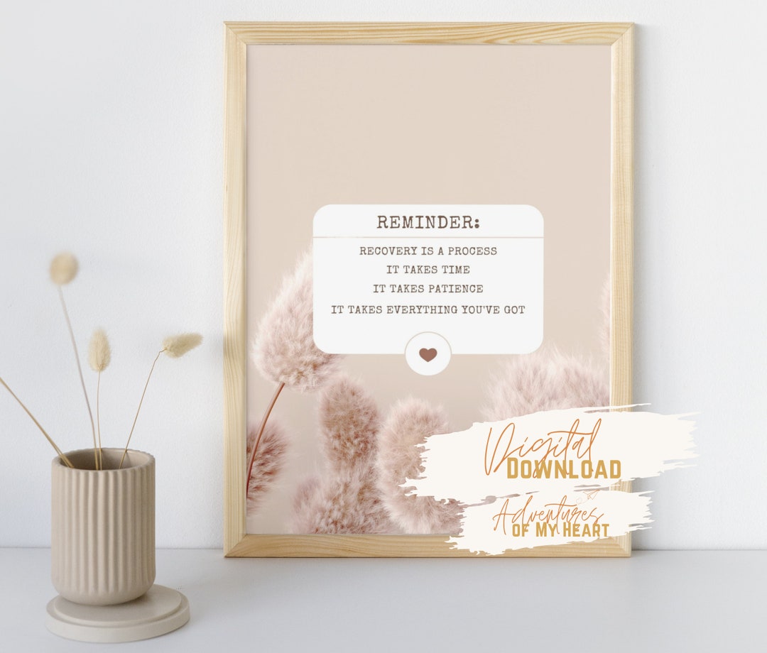 Recovery Wall Art - Sobriety Journey - Sober Printable [digital ...