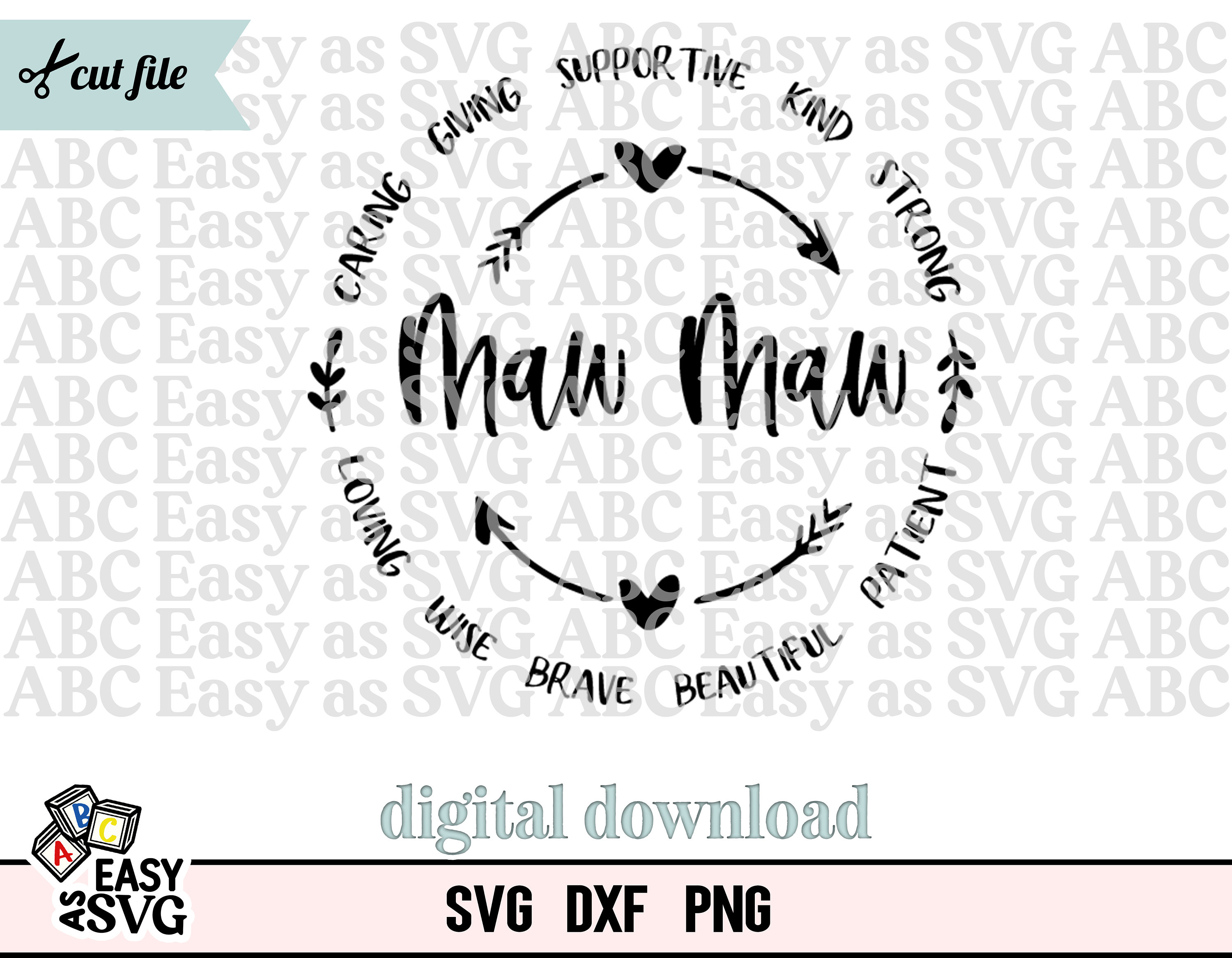 Maw Maw SVG: Mothers Day, Mom Saying (digital Download) - Etsy