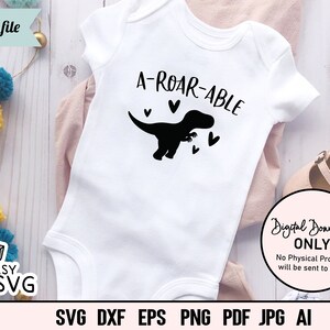 Aroarable SVG, Adorable Baby SVG, Funny Baby Quote SVG, Cut File, Baby ...