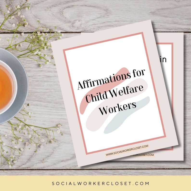 Boho Affirmation Cards for Social Workers: Daily Quotes (PDF Download ...