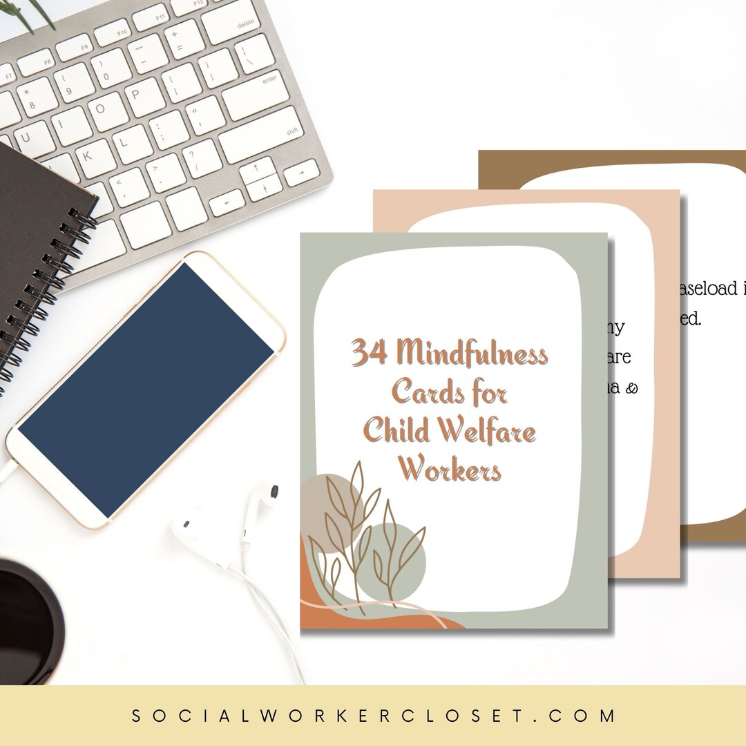 Mindfulness Affirmation Cards for Child Welfare Workers (digital ...