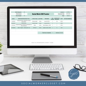 Excel Document for Social Work CEU Worksheet for Social Workers CEU ...
