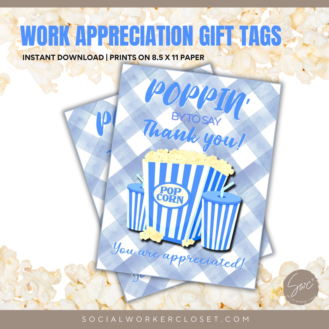 Employee Appreciation Gift Tag for Staff Appreciation Gifts for Social ...