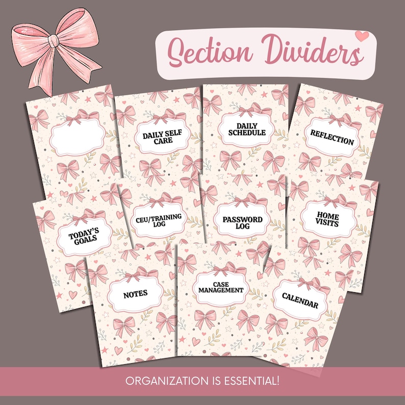 Child Welfare Case Manager Planner for Foster Care: Printable and ...