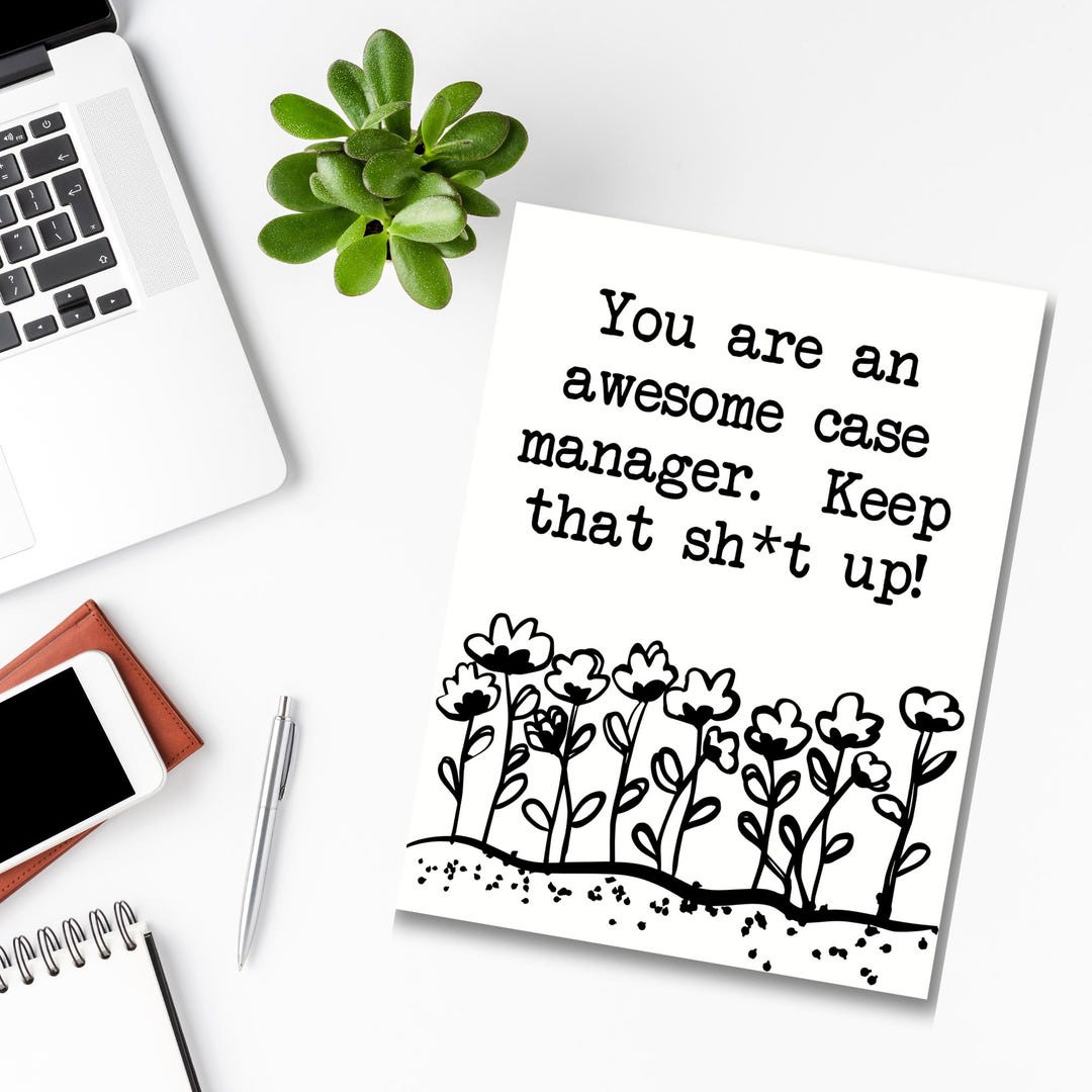 Awesome Case Manager Thank You Card for Case Manager Week Appreciation ...