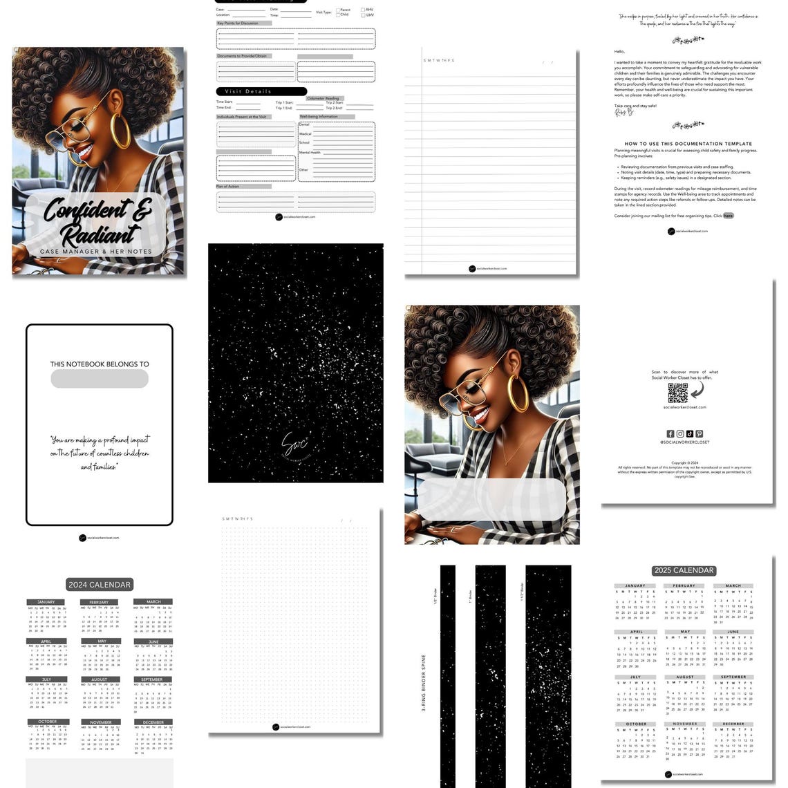 2025 Case Manager Planner: Child Welfare, Foster Care (PDF) - Etsy